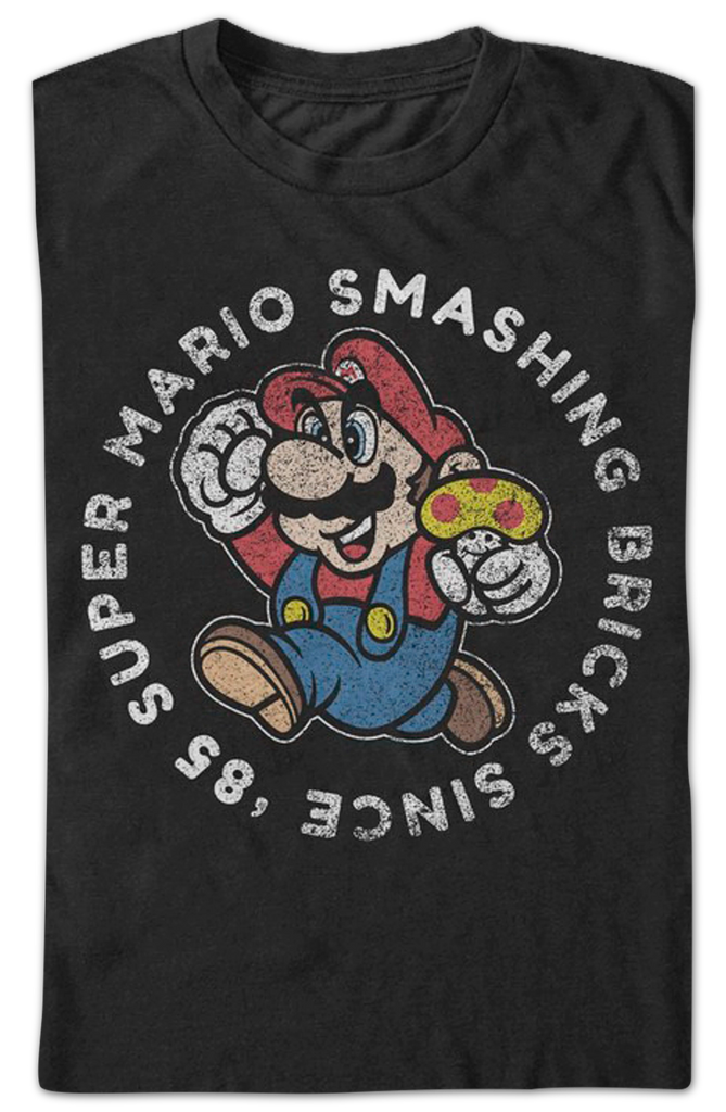 Smashing Bricks Since '85 Super Mario Bros. T-Shirt