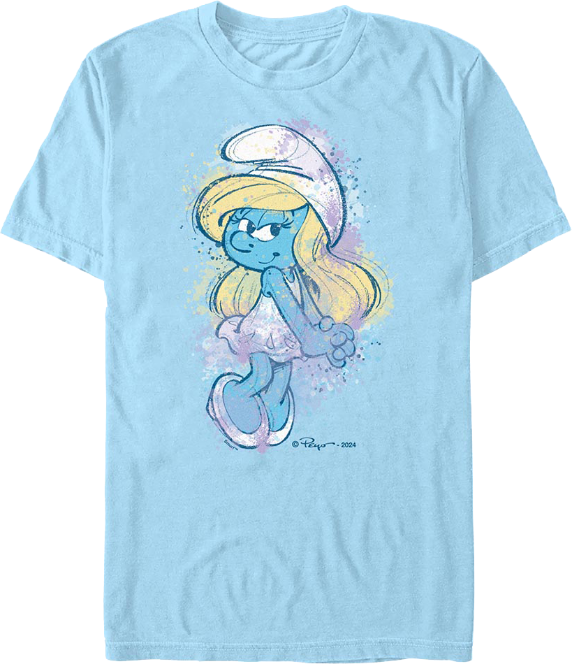 Smurfette Painting Smurfs T-Shirt