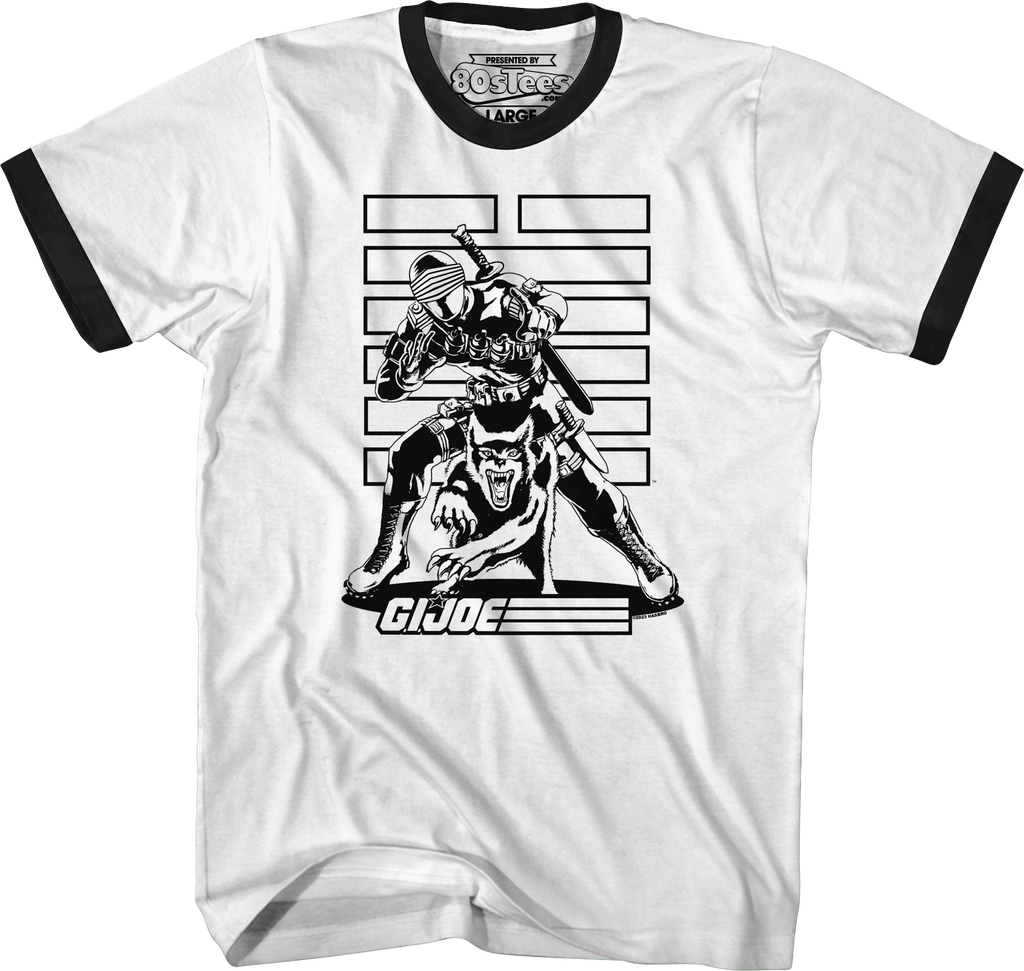 Snake Eyes Noir GI Joe Ringer Shirt