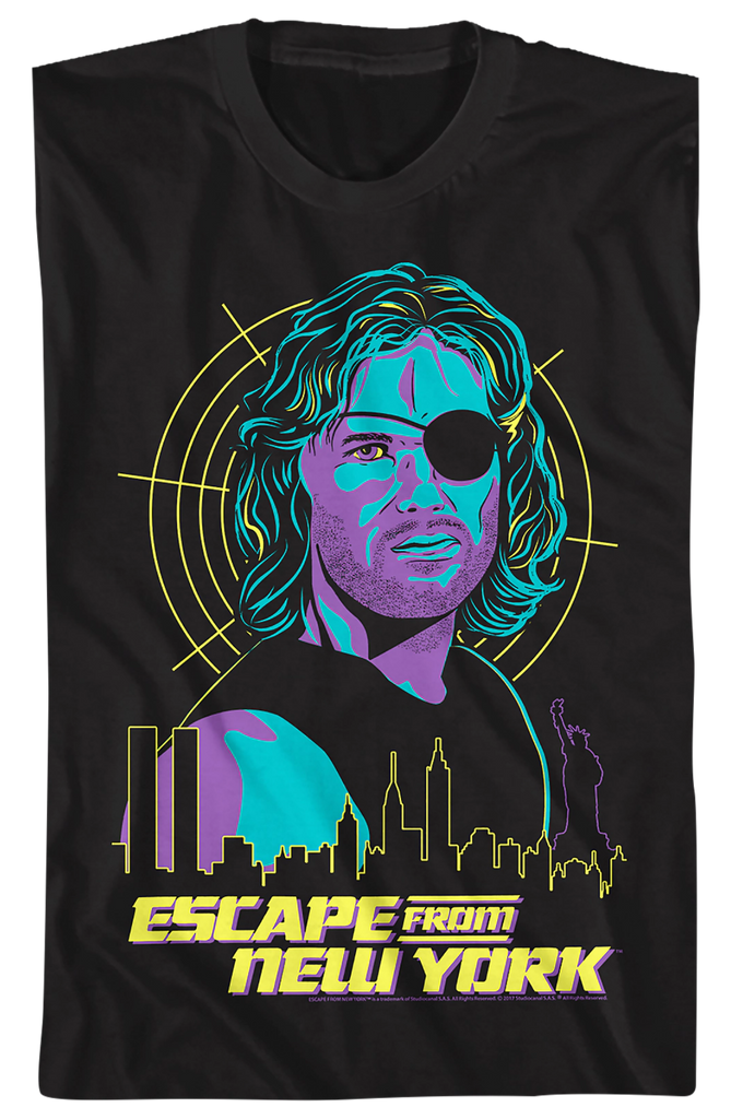 Snake Sketch Escape From New York T-Shirt