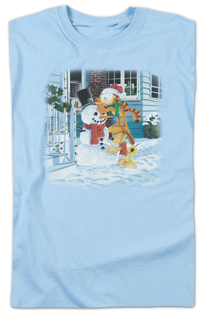 Snowman Garfield T-Shirt