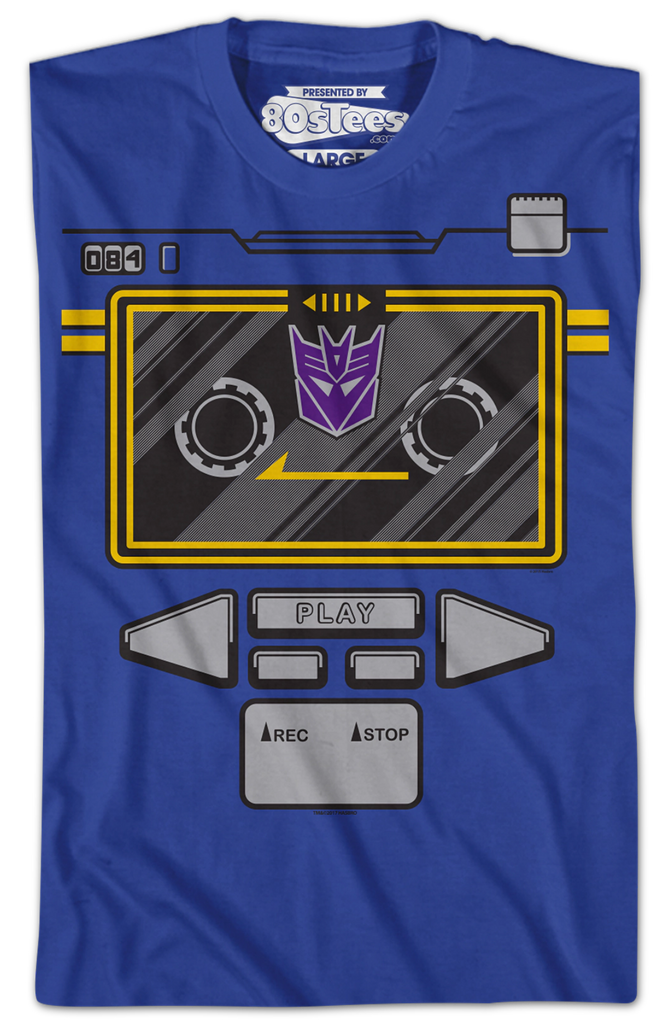Soundwave Costume T-Shirt: 80s Cartoon Transformer Decepticons T-shirt