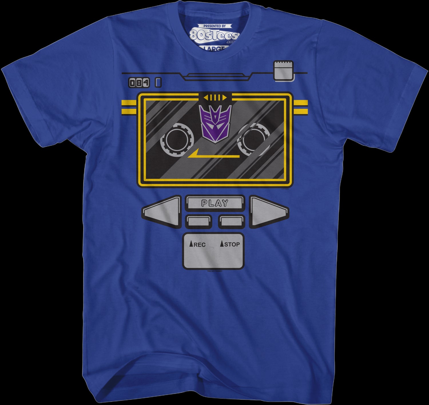 Soundwave Costume T-Shirt: 80s Cartoon Transformer Decepticons T-shirt