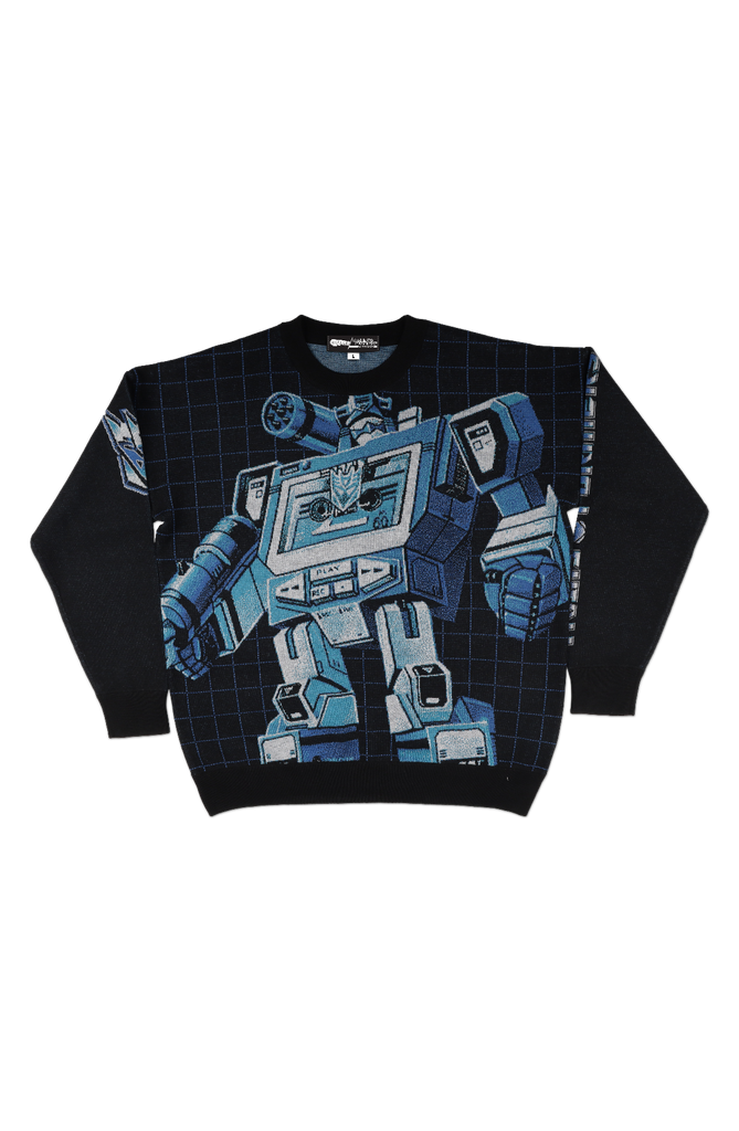 Box Art Soundwave Transformers Knitted Sweater