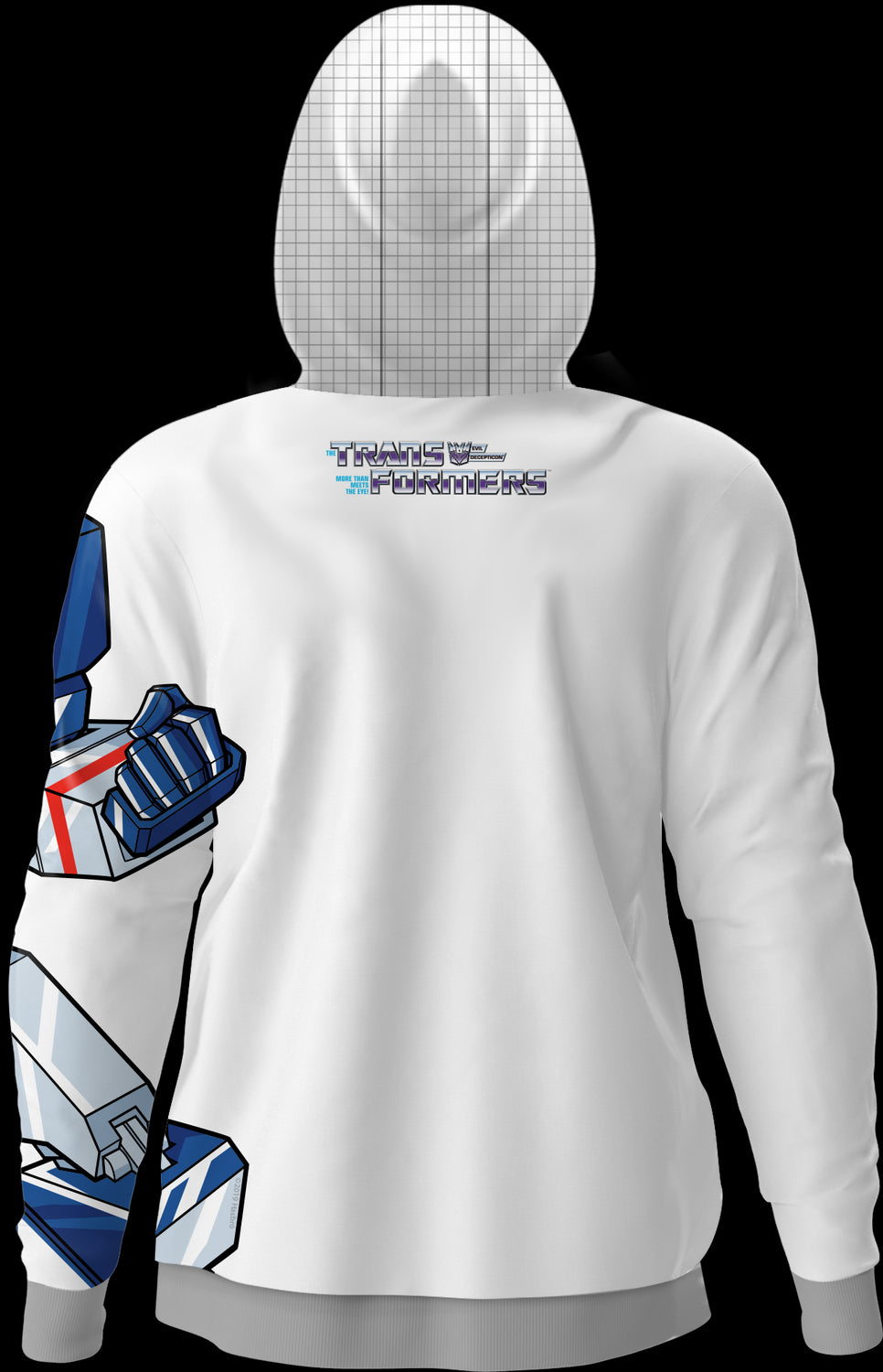 Soundwave Transformers Premium Zippered Hoodie