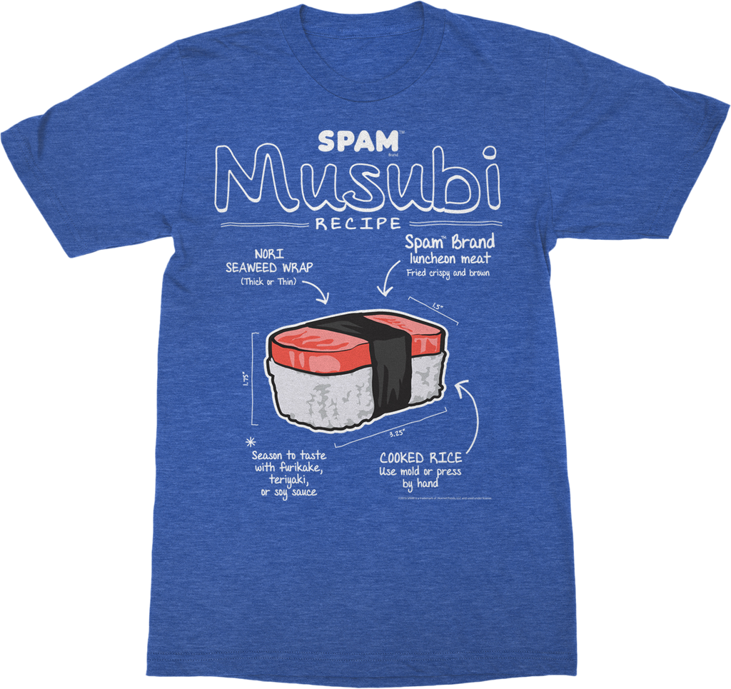 Spam Musubi Recipe T-Shirt: Spam Mens T-Shirt