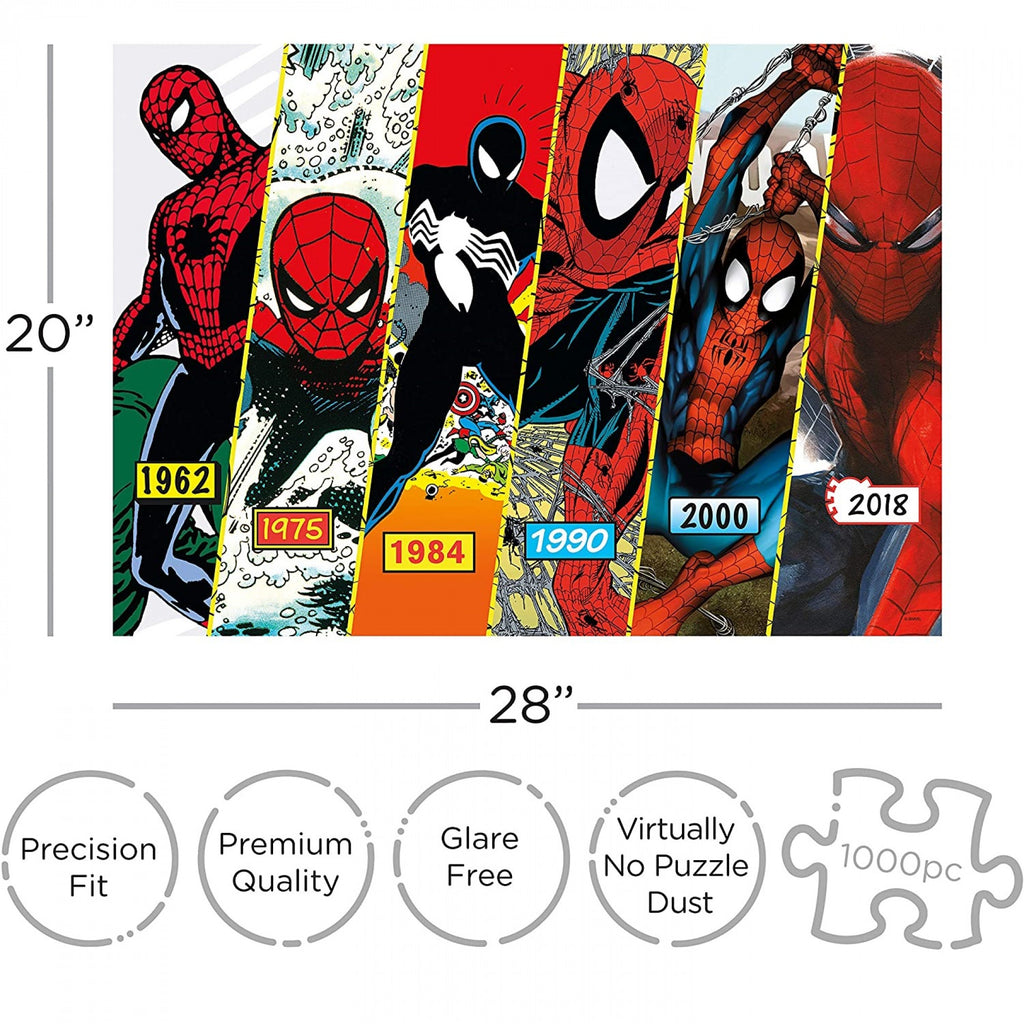 Spider-Man Costume Timeline 1000 Piece Marvel Comics Puzzle