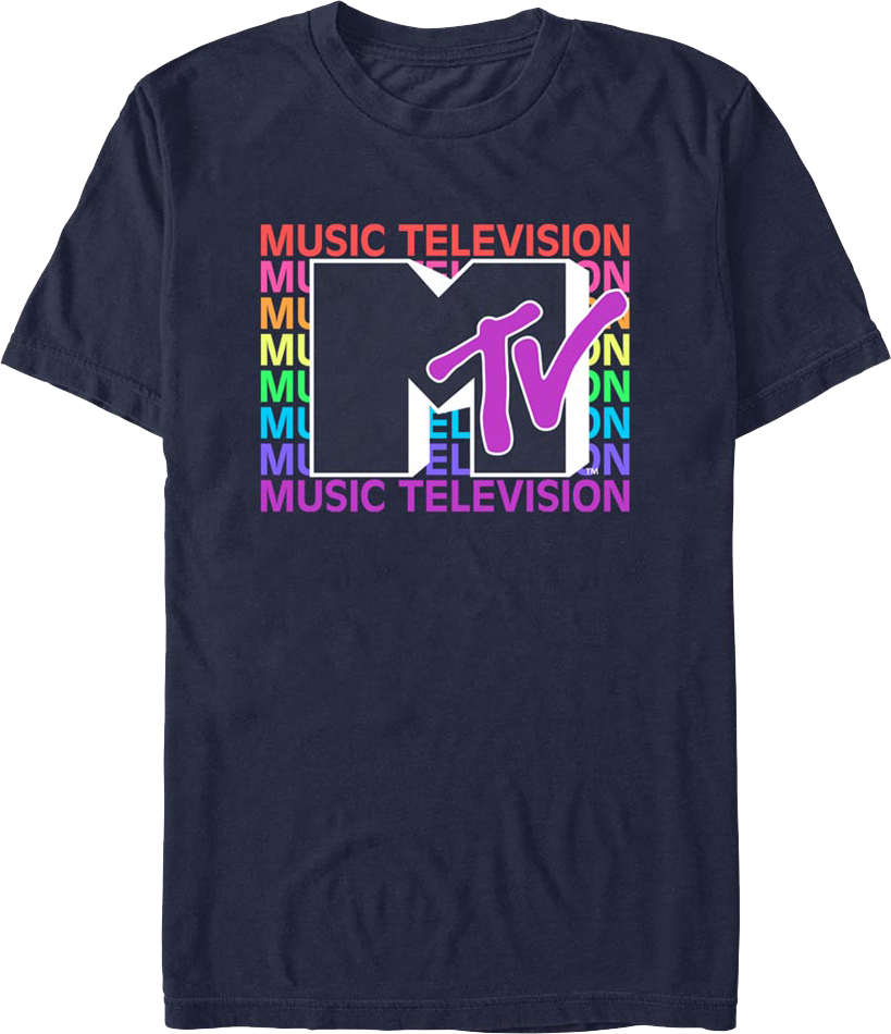 Stacked Music Television MTV Shirt