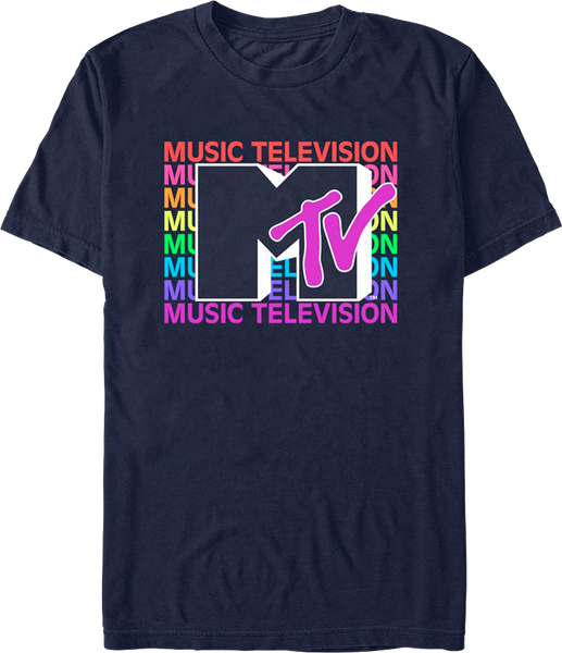 Stacked Music Television MTV Shirt