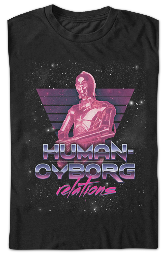 Star Wars Human Cyborg Relations T-Shirt: Star Wars Mens T-Shirt