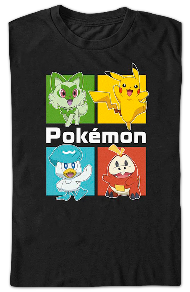 Starter Squares Pokemon T-Shirt