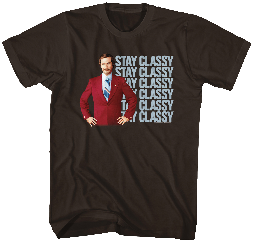 Stay Classy Anchorman T-Shirt: Anchorman Mens T-Shirt