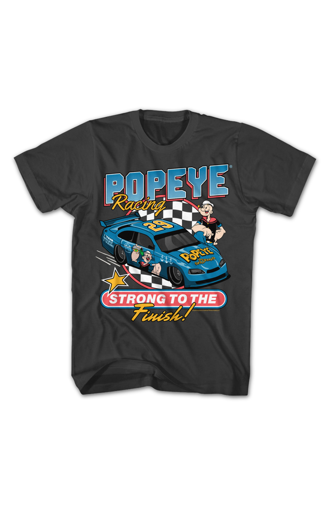 Strong To The Finish Racing Popeye T-Shirt