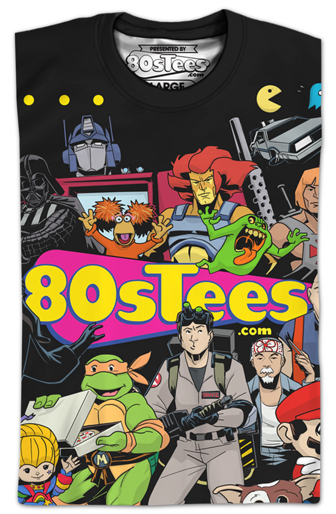 Sublimated 80sTees All-Stars Shirt: Exclusive 80sTees.com Mens T-Shirt