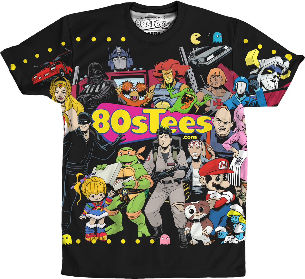 Sublimated 80sTees All-Stars Shirt: Exclusive 80sTees.com Mens T-Shirt