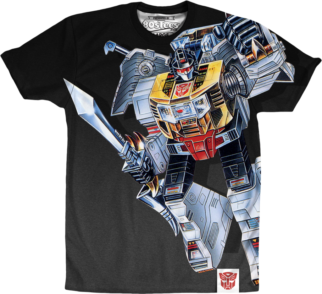 Sublimated Robot Mode Grimlock Shirt: Transformers Mens T-Shirt