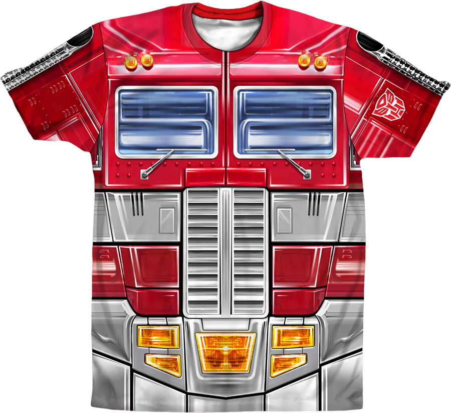 Sublimation Optimus Prime Costume T-Shirt: Transformers, Autobots