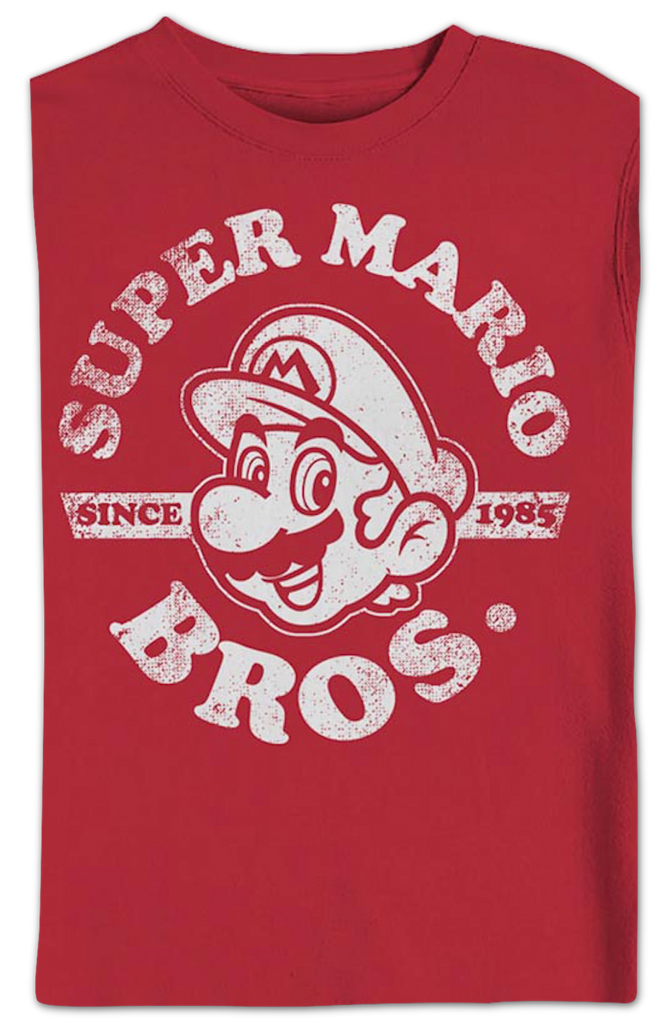 Super Mario Bros. Distressed Since 1985 Nintendo Sweatshirt