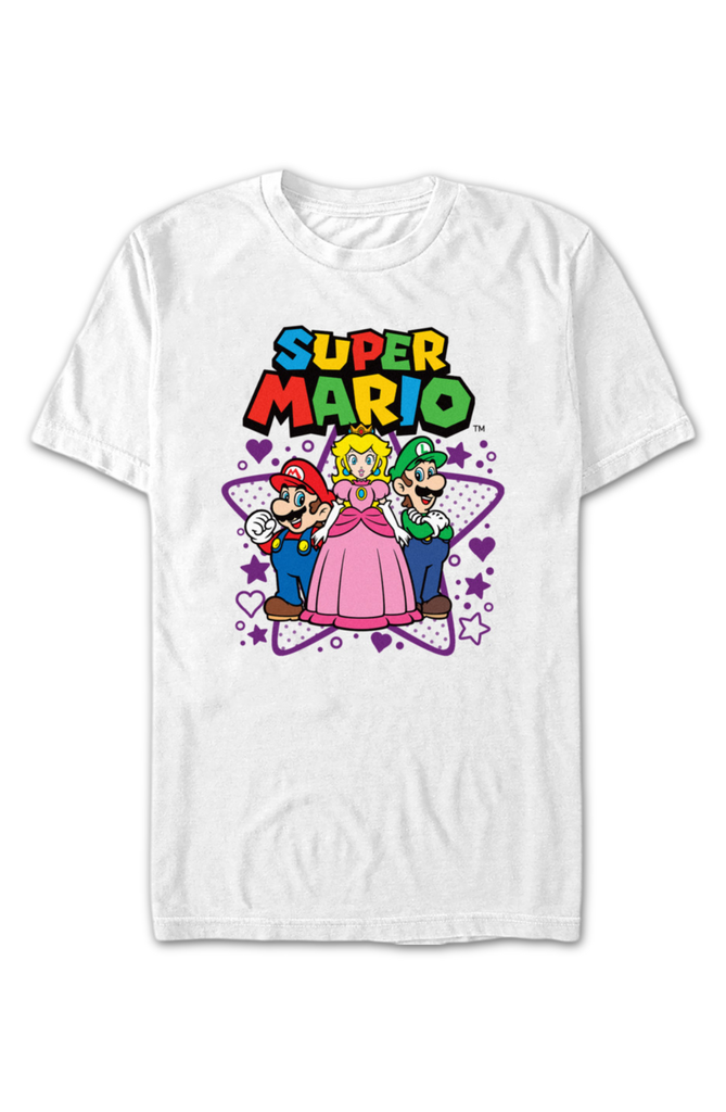 Super Mario Bros. Heroic Shapes Nintendo T-Shirt