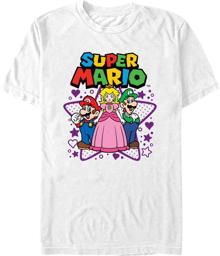 Super Mario Bros. Heroic Shapes Nintendo T-Shirt