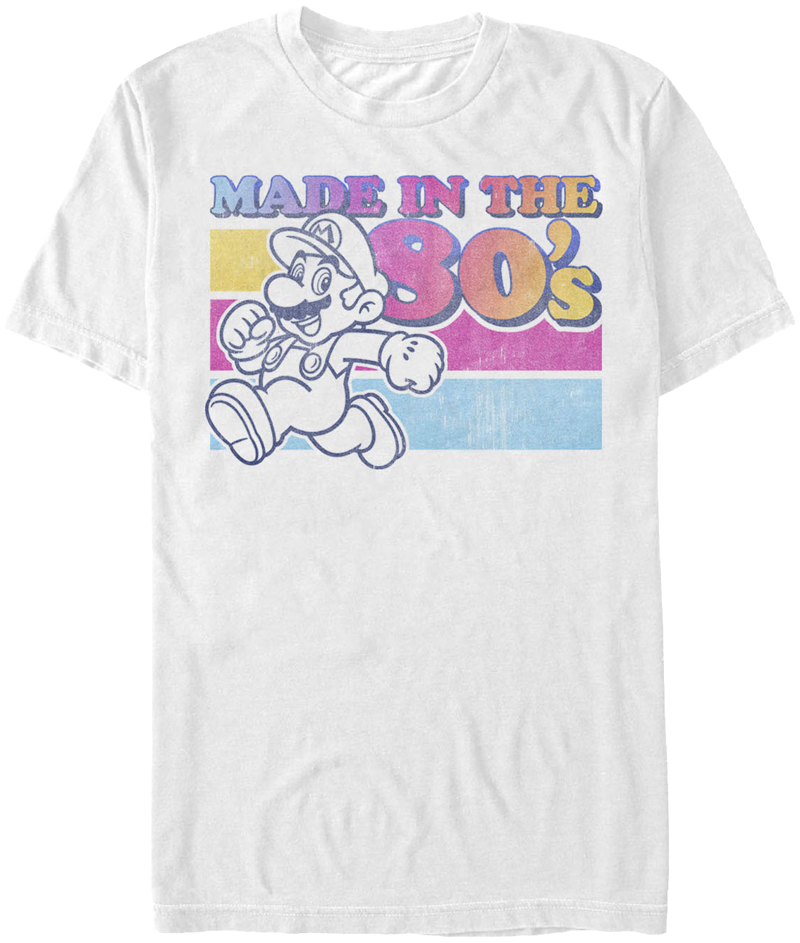 Super Mario Made in the 80s T-Shirt: Nintendo Mens T-Shirt