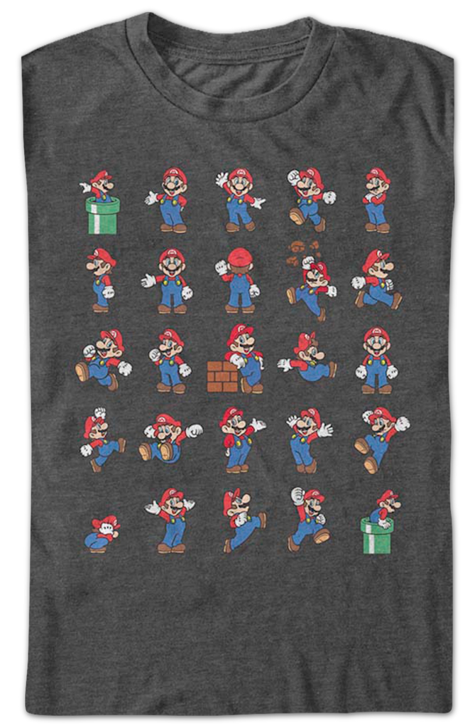 Super Mario Poses Nintendo T-Shirt