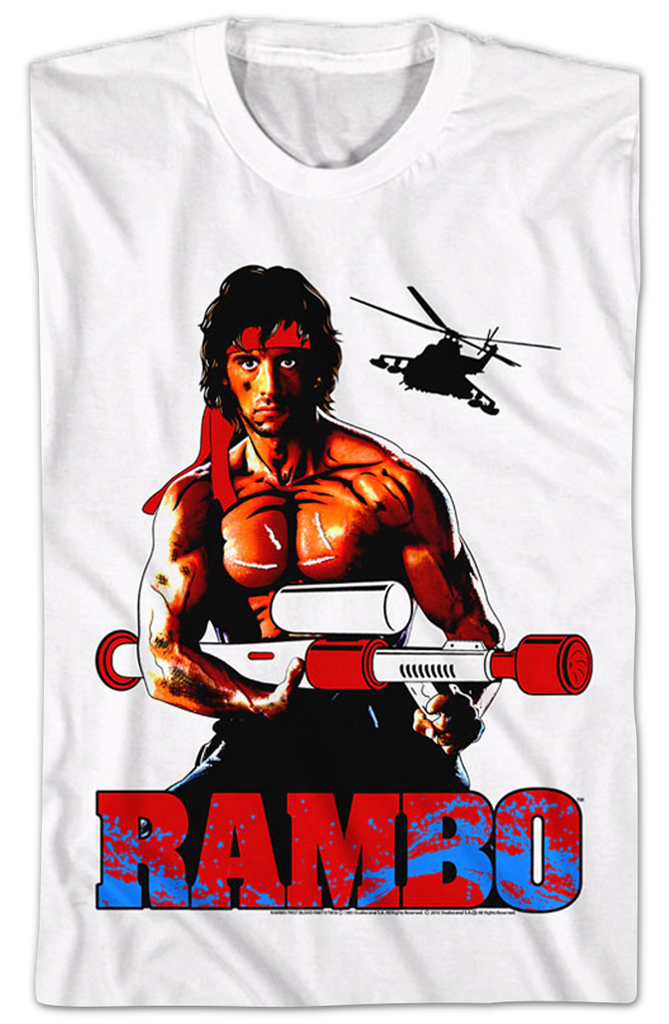 Super Soaked Rambo T-Shirt: Rambo Mens T-Shirt