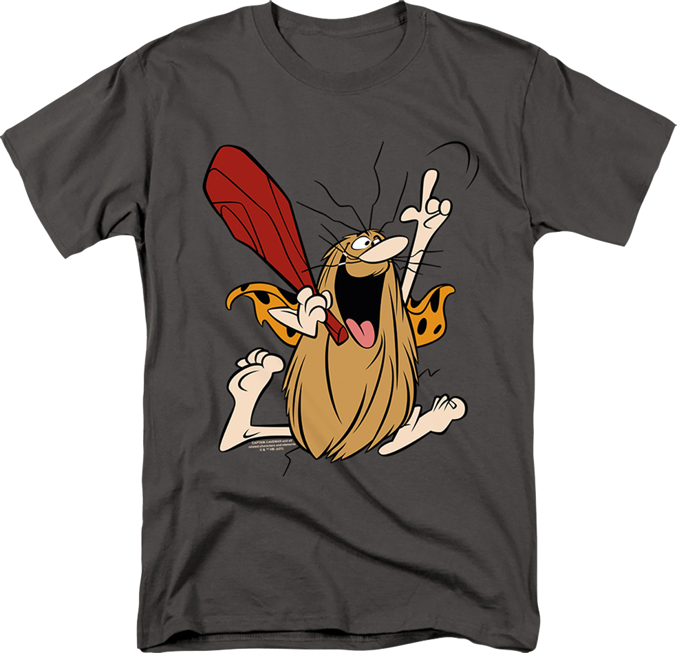 Superhero Pose Captain Caveman T-Shirt