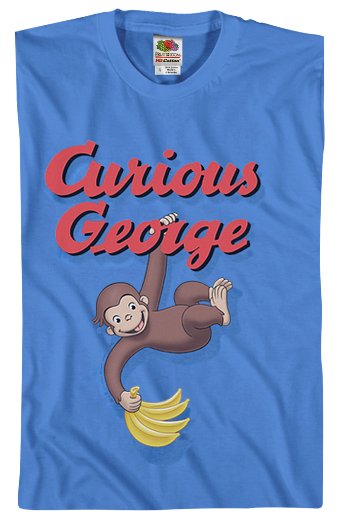 Swinging Curious George T-Shirt. Men's T-Shirt