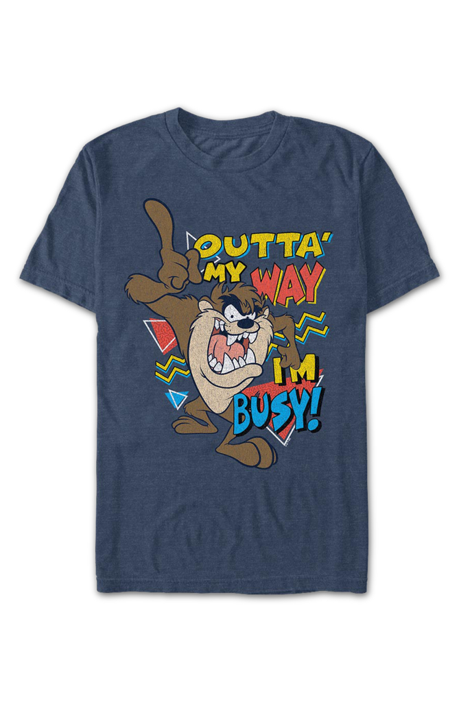 Tasmanian Devil Outta My Way I'm Busy Looney Tunes T-Shirt