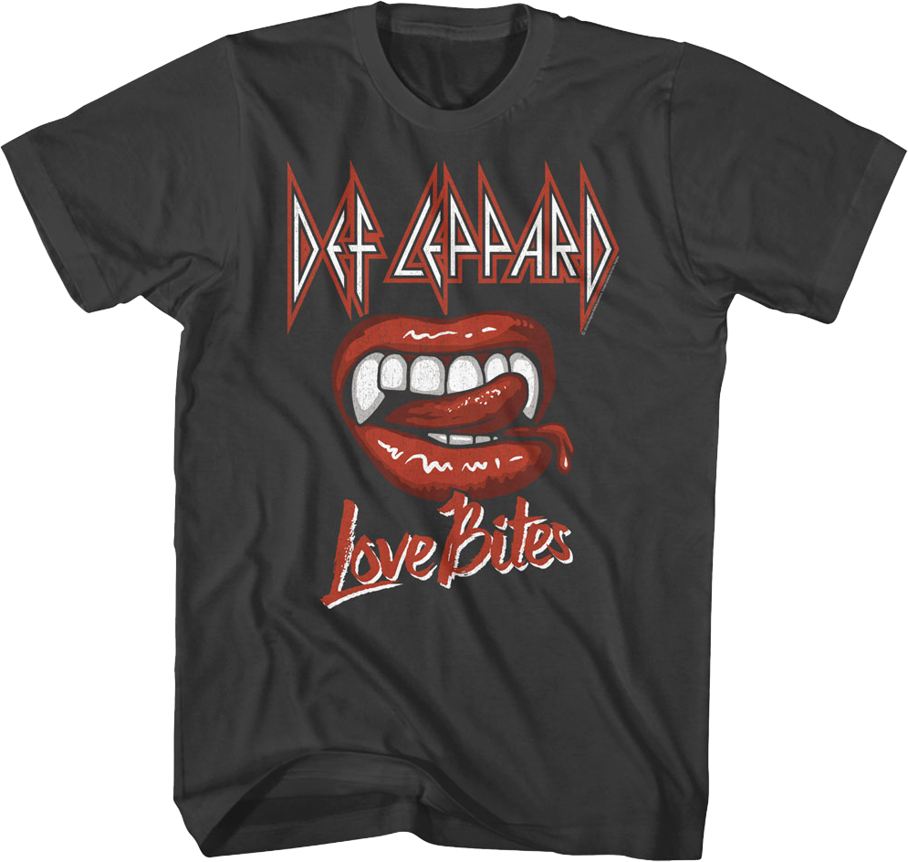 Teeth Love Bites Def Leppard T-Shirt
