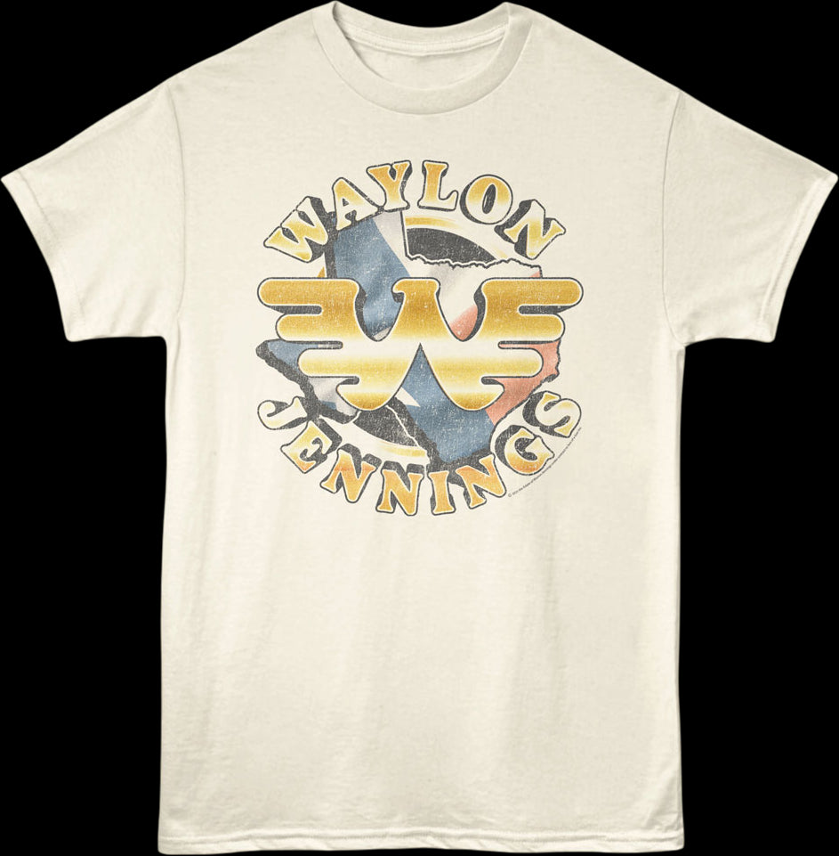 Texas Logo Waylon Jennings T-Shirt