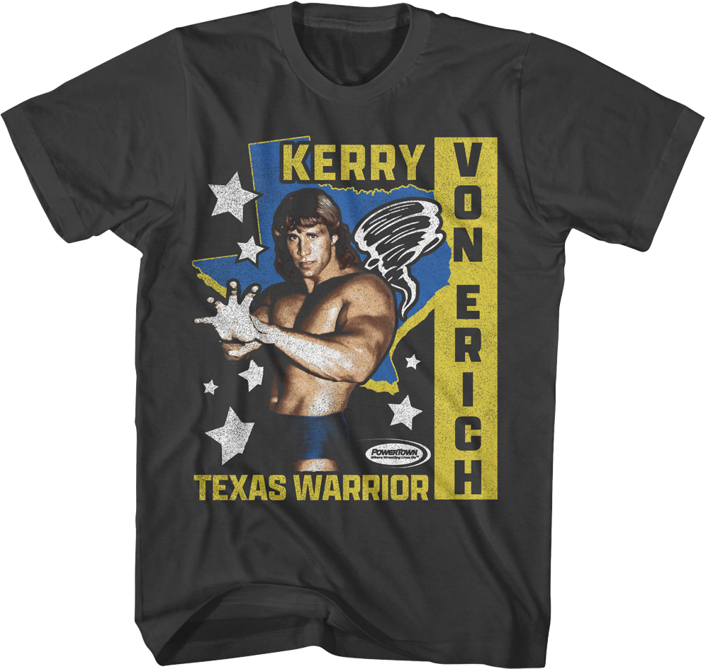 Texas Warrior Stars Kerry Von Erich T-Shirt