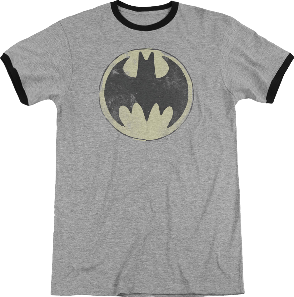 The Bat Signal Batman DC Comics Ringer Shirt