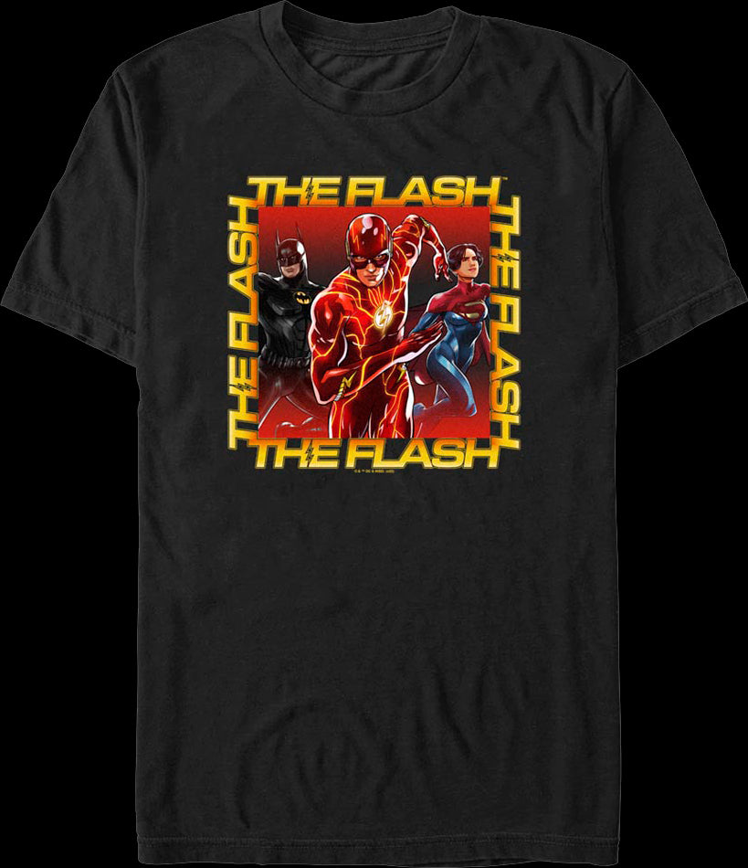 The Flash Hero Group Photo DC Comics T-Shirt