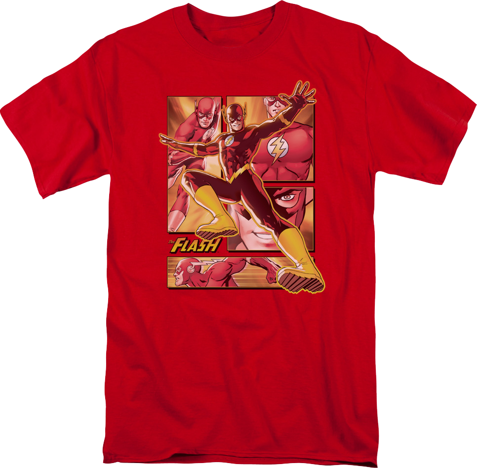 The Flash Panels Collage DC Comics T-Shirt