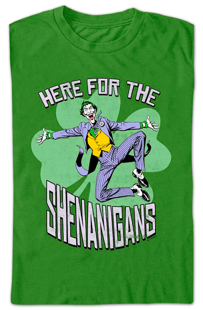 The Joker Here For The Shenanigans DC Comics T-Shirt