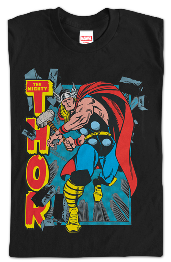 The Mighty Thor Shirt: Marvel Comics Mens T-Shirt
