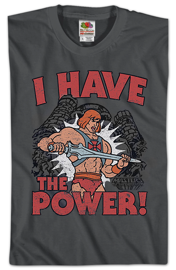 The Power He-Man Shirt: 80s Masters Of The Universe He-Man T-shirt