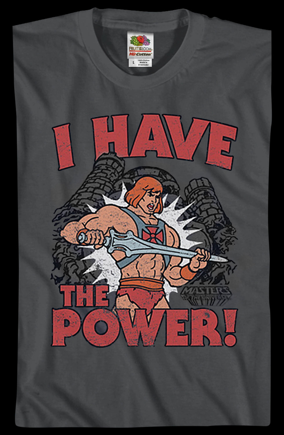 The Power He-Man Shirt: 80s Masters Of The Universe He-Man T-shirt