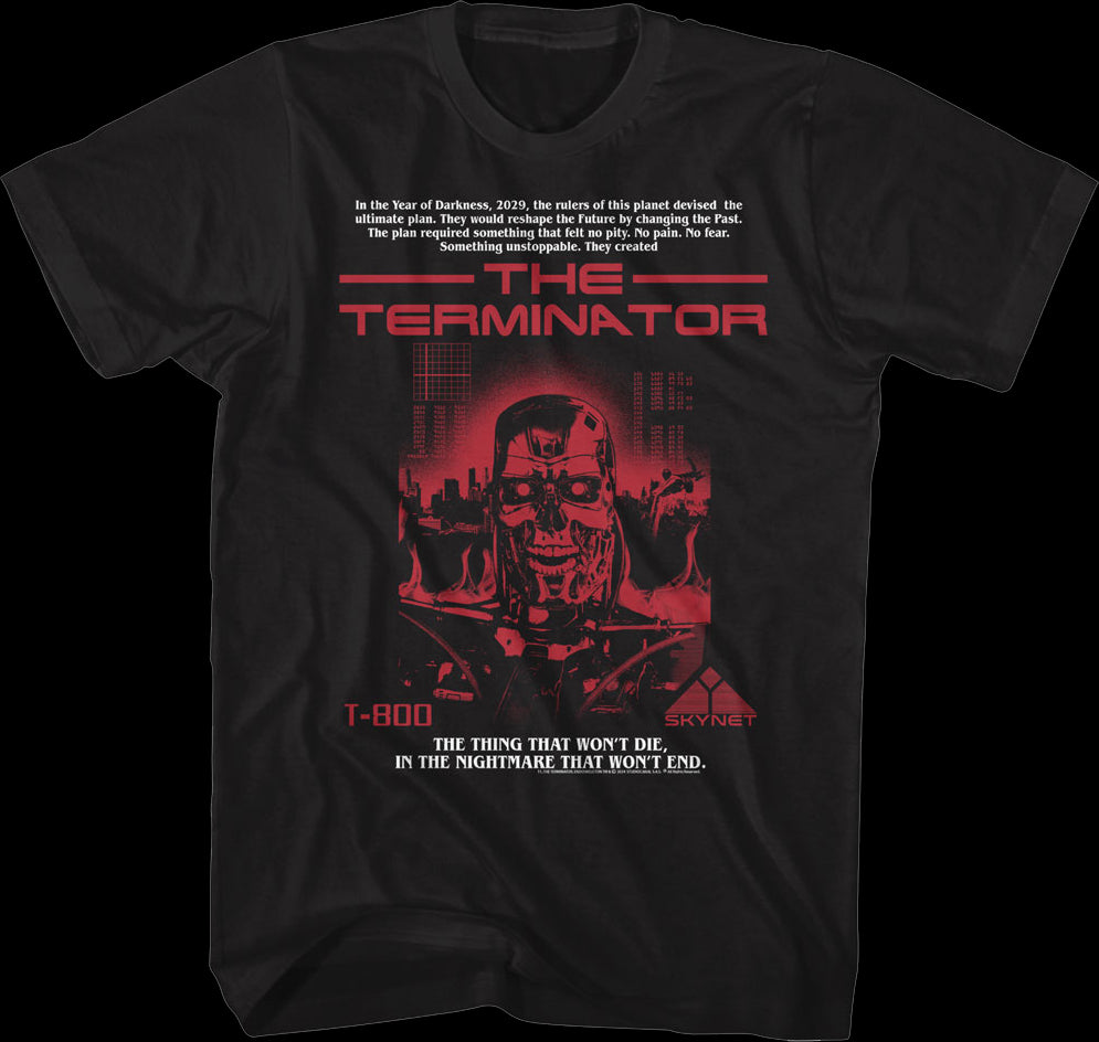 The Thing That Won't Die Terminator T-Shirt