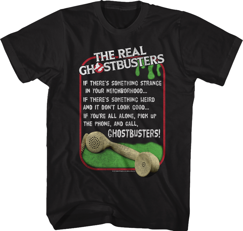 theme-song-lyrics-real-ghostbusters-t-shirt