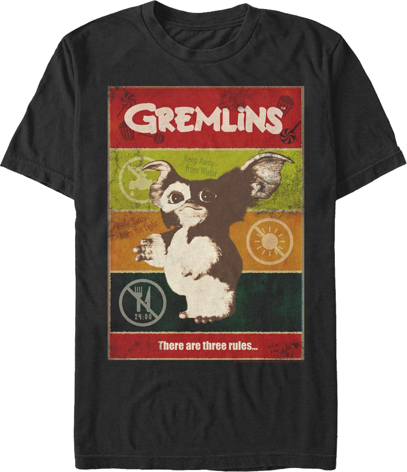 There Are Three Rules Gremlins T-Shirt
