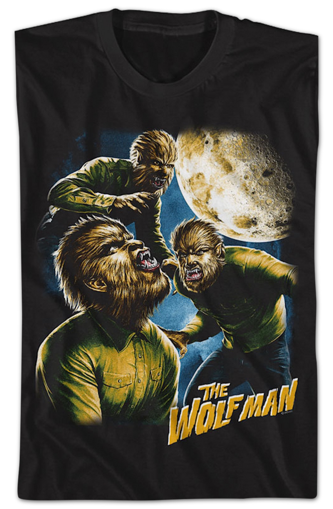 Three Wolf Moon Wolf Man T-Shirt