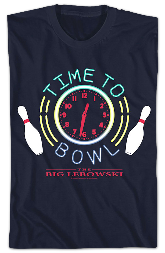 Time To Bowl Big Lebowski T-Shirt