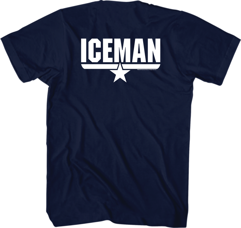 Top Gun Iceman Name T-Shirt: 80s Movies Top Gun T-shirt