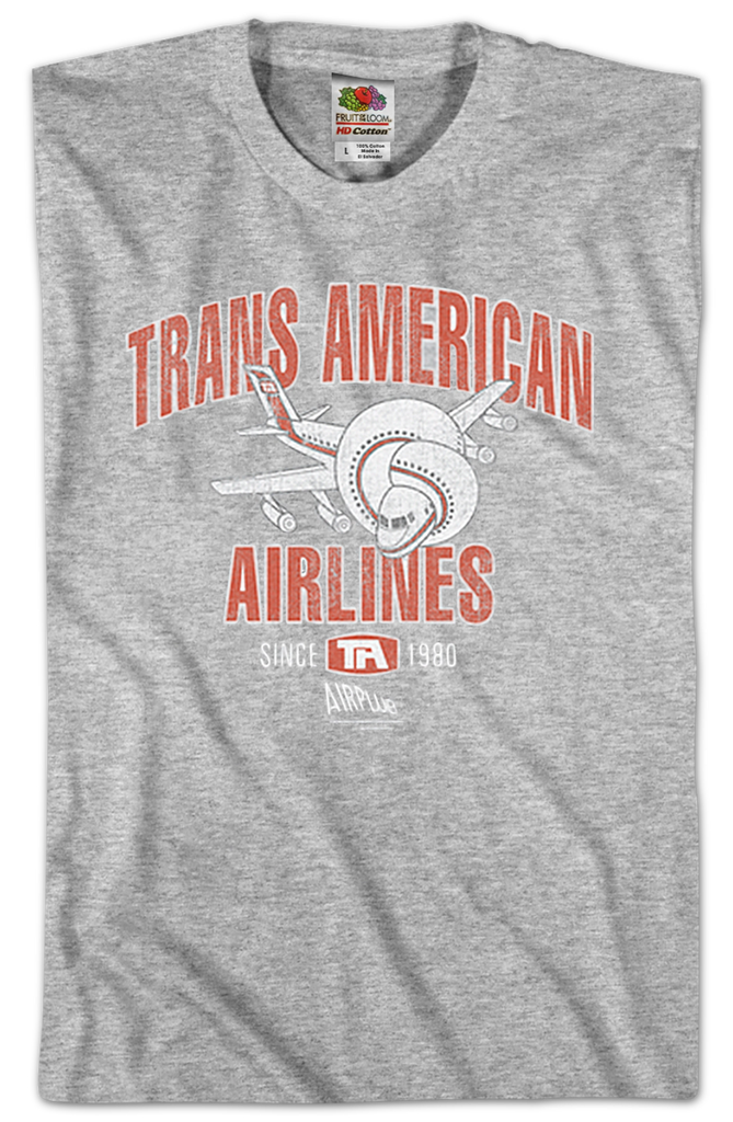 Trans American Airplane T-Shirt. Men's T-Shirt