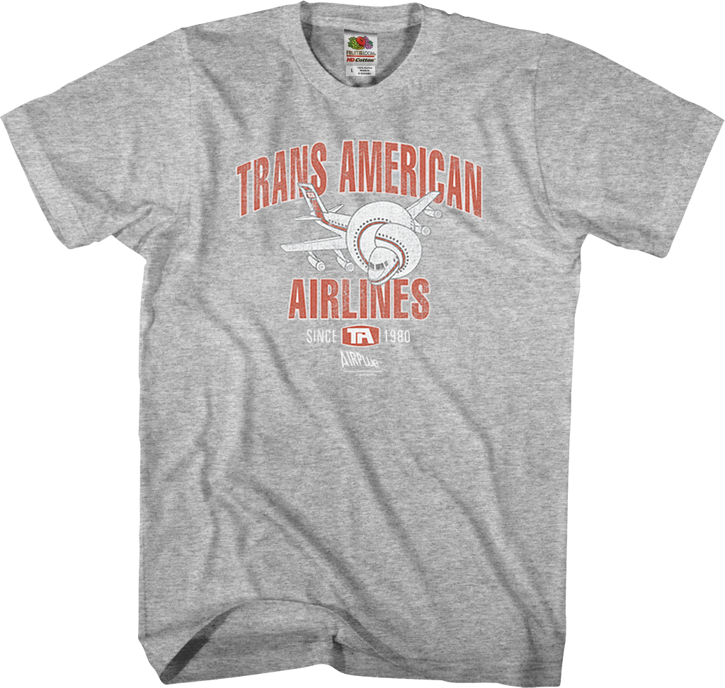 Trans American Airplane T-Shirt. Men's T-Shirt
