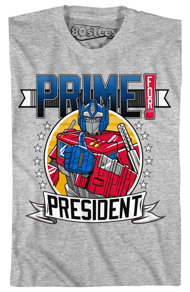 Transformers Prime For President T-Shirt: Transformers Mens T-Shirt