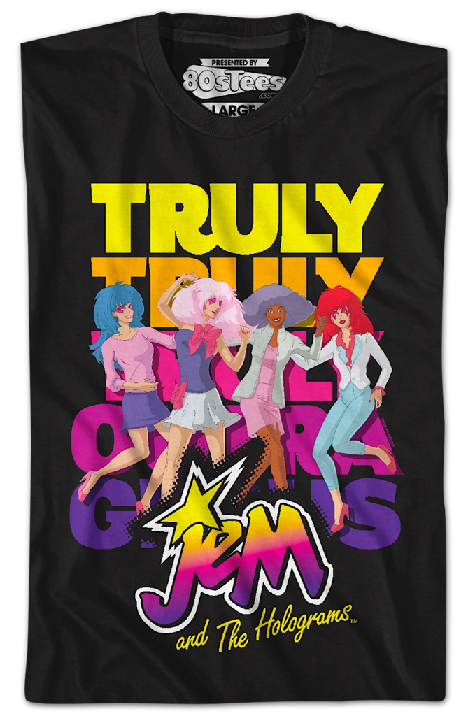 Truly Outrageous Group Pose Jem And The Holograms T-Shirt